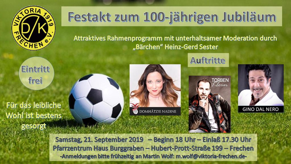 100-Jahr Feier am 21.09.2019! - DJK Viktoria Frechen e.V.